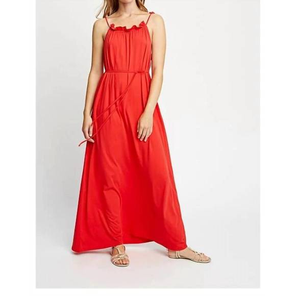 People Tree | Dresses | New People Tree Stacie Maxi Dress In Rd | Poshmark